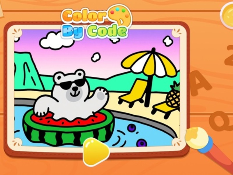 Color By Code: Polar Bear — Play Free Online on SGameS