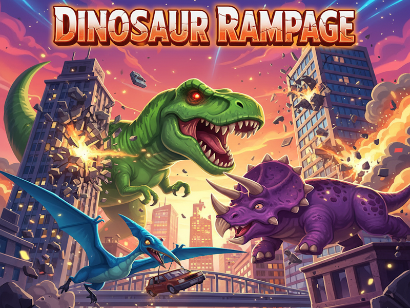 Dinosaur Rampage 🕹️ Play online on SGameS