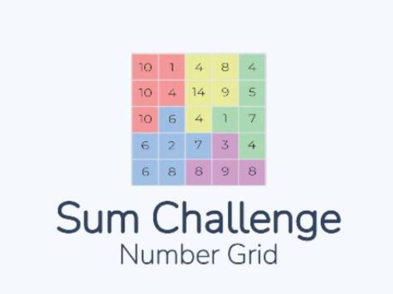 Sum Challenge Number Grid — Play Free Online on SGameS
