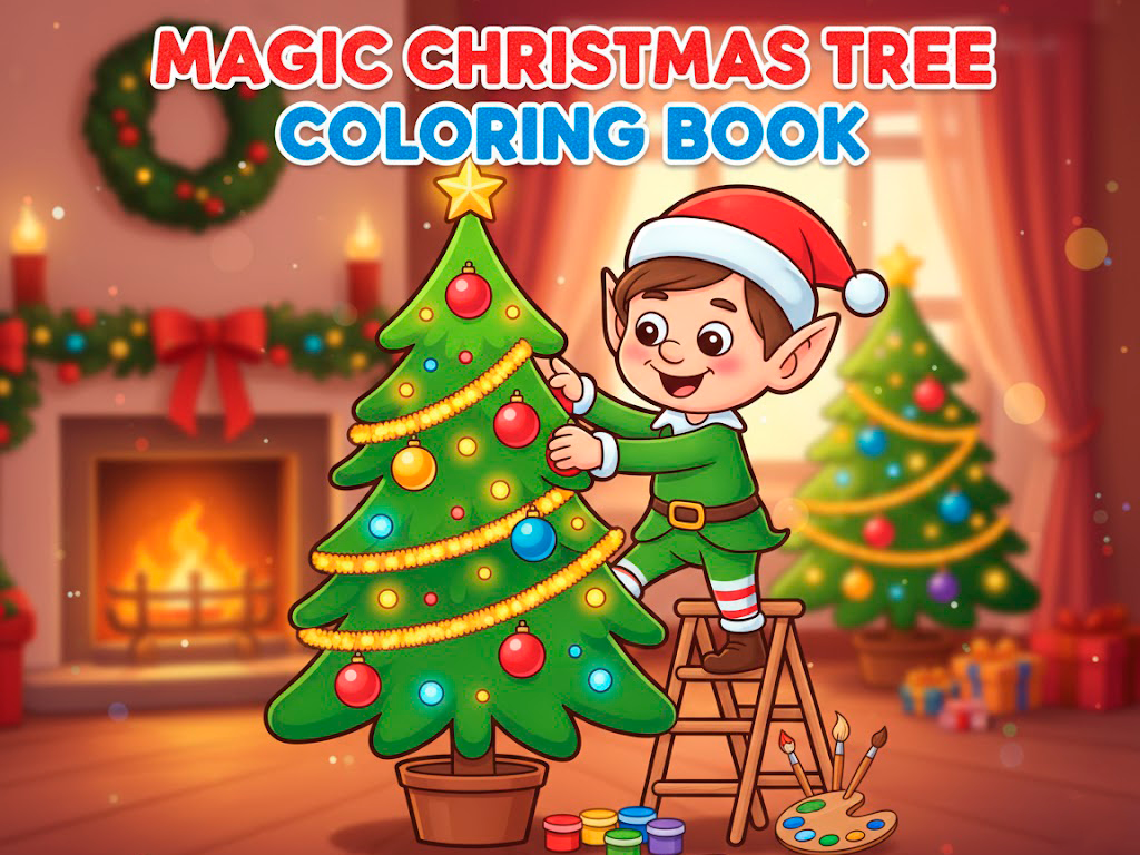 Magic Christmas Tree Coloring Book 🕹️ Play online on SGameS