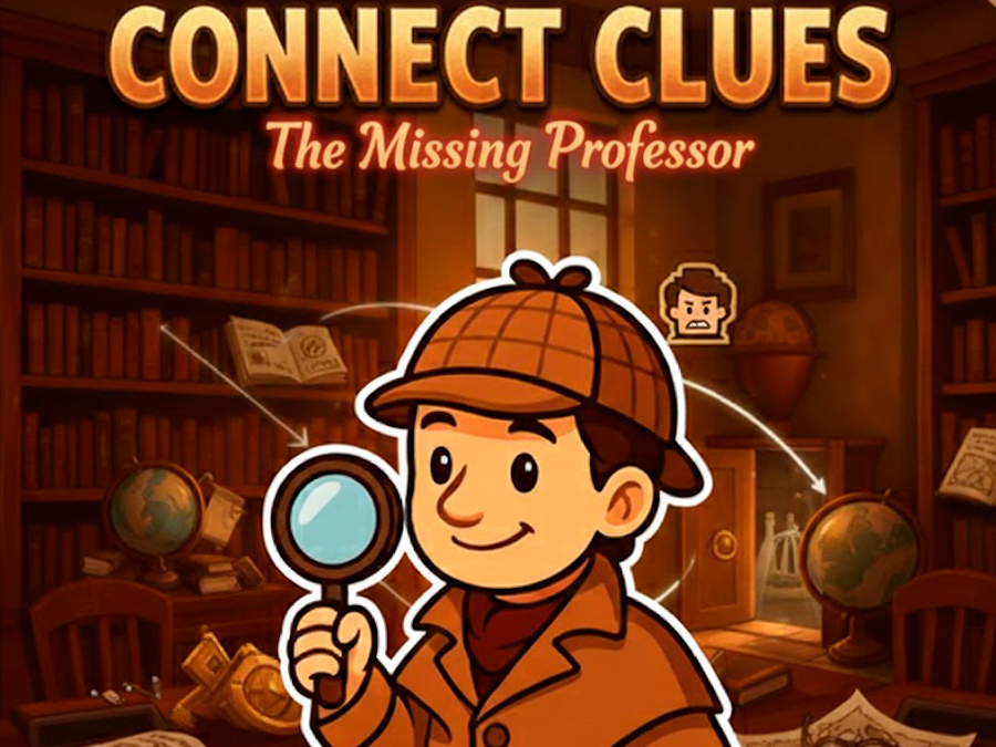 Connect Clues The Missing Professor 🕹️ Play online on SGameS