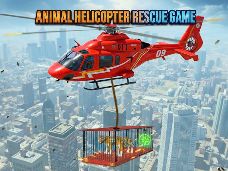 Animal Helicopter Rescue Game 🕹️ Play online on SGameS