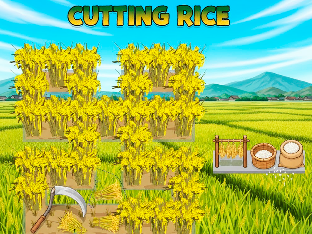 Cutting Rice 🕹️ Play online on SGameS