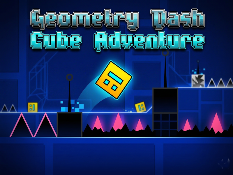Geometry Dash Cube Adventure 🕹️ Play online on SGameS