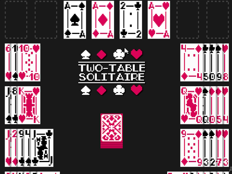 Two-Table Solitaire 🕹️ Play online on SGameS