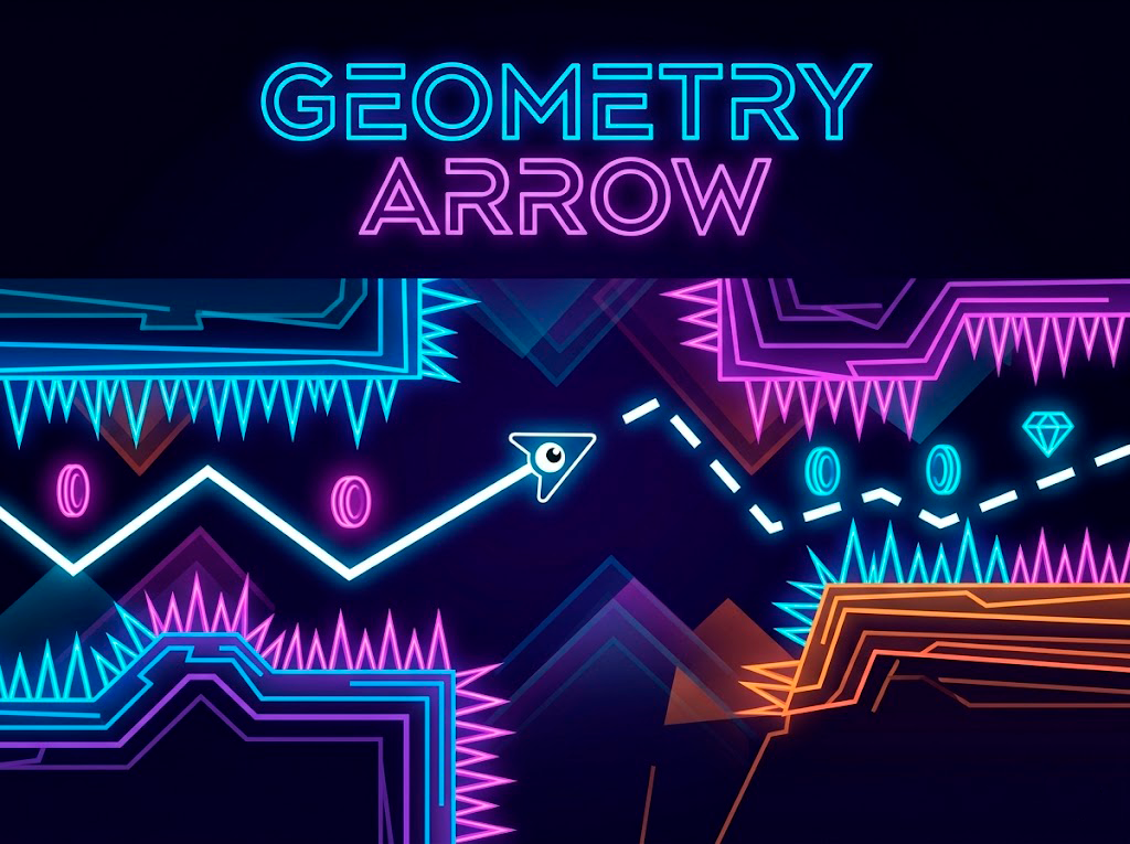 Geometry Arrow 🕹️ Graj online na SGameS