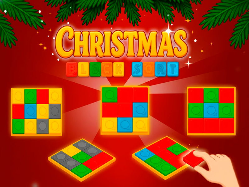Christmas Blocks Sort 🕹️ Play online on SGameS