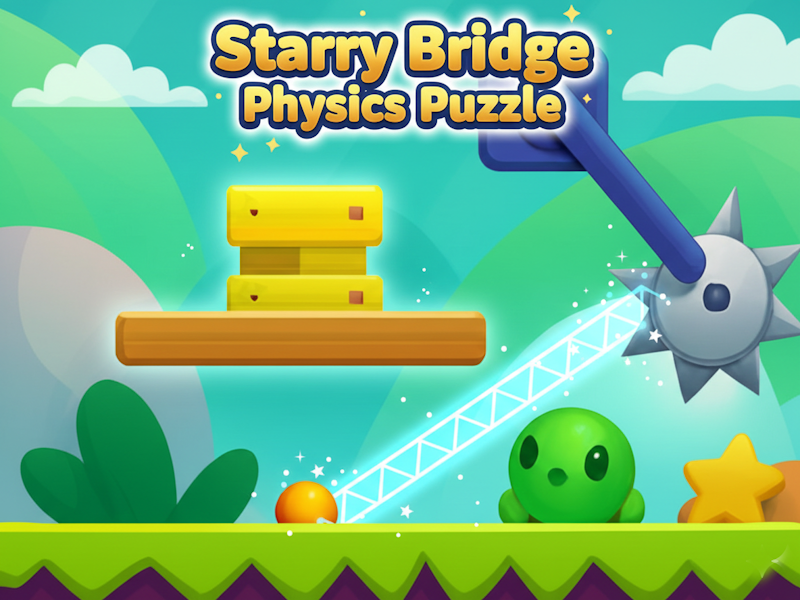 Starry Bridge Physics Puzzle 🕹️ Play online on SGameS