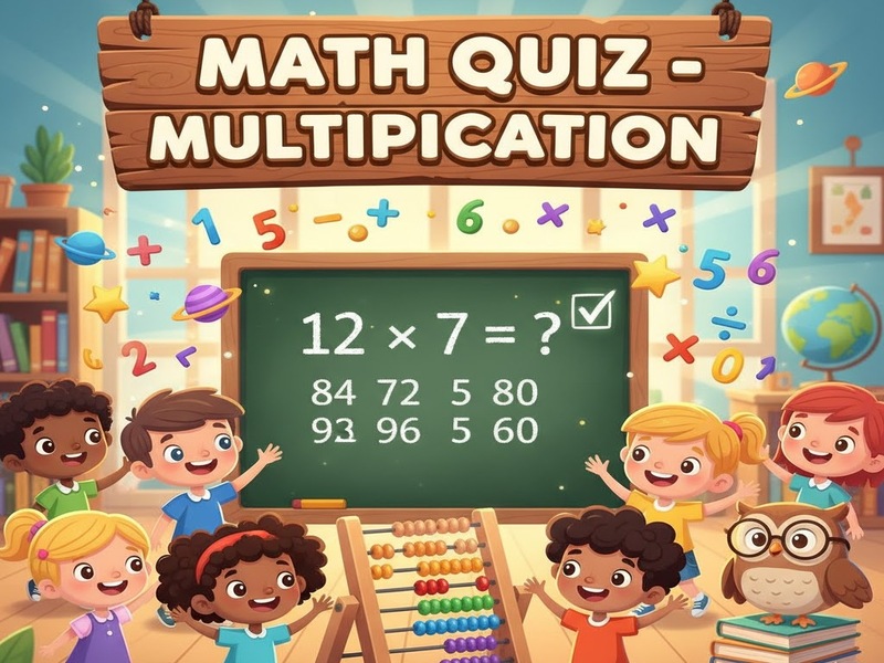 Math Quiz - Multiplication 🕹️ SGameS'te çevrimiçi oyna