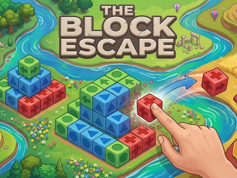 The Block Escape 🕹️ Play online on SGameS