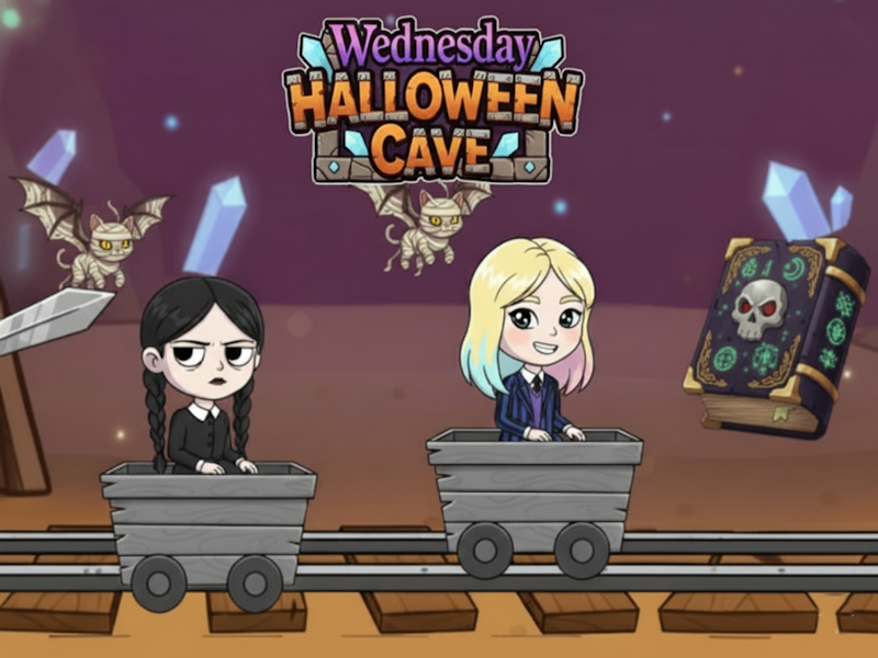 Wednesday Halloween Cave 🕹️ Play online on SGameS