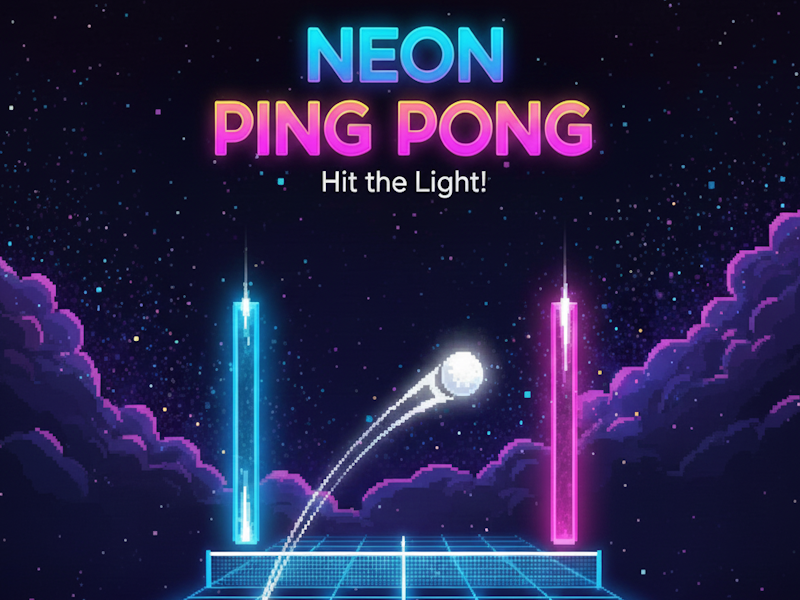 Neon Ping Pong — Play Free Online on SGameS