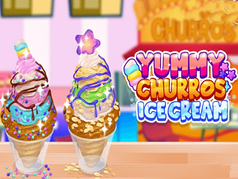Yummy Churros Ice Cream 🕹️ Play online on SGameS