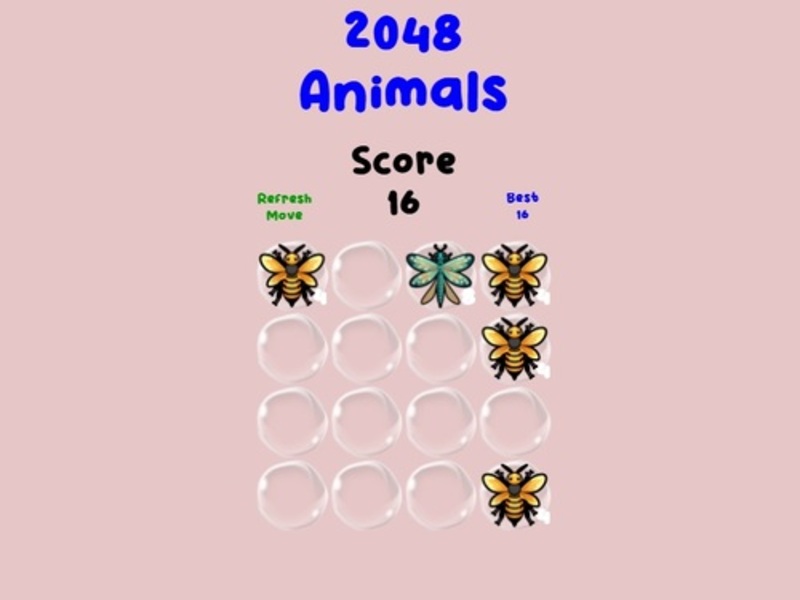 2048 Animals 🕹️ Play online on SGameS