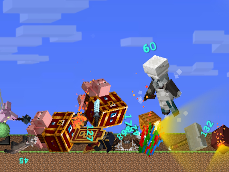 The Mobs Farm in Mineblock! 🕹️ Play online on SGameS