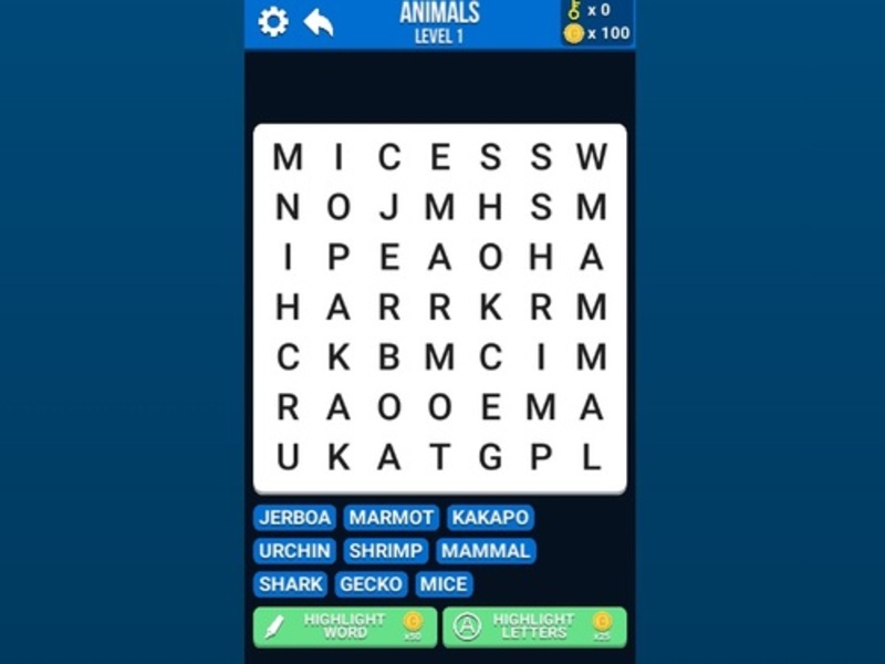 Word Search 🕹️ Gioca online su SGameS