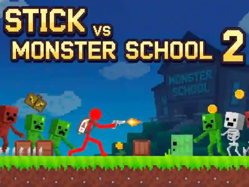 Stick vs Monster School 2 🕹️ Play online on SGameS