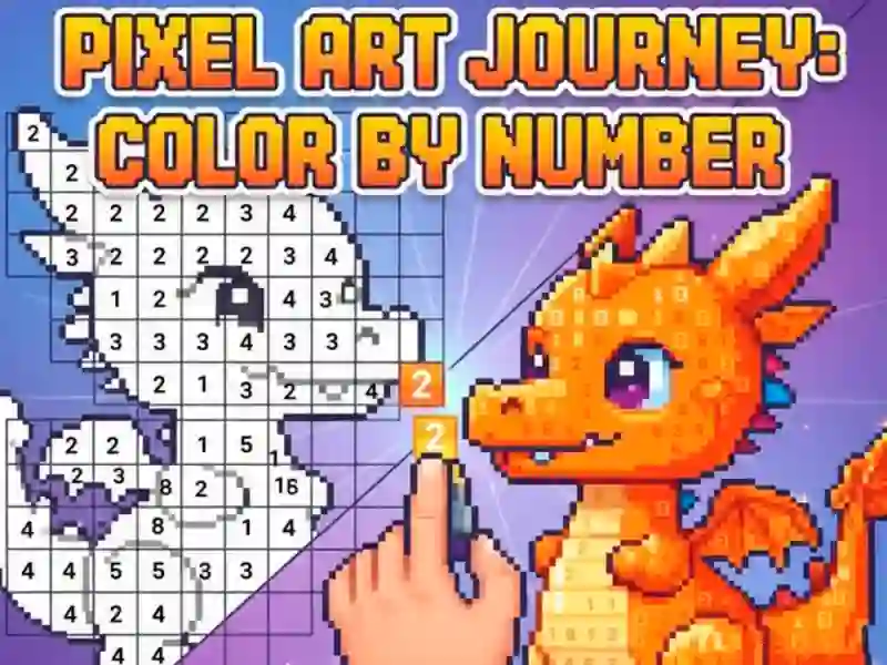 Draw picture by numbers Pixel Art 🕹️ Play online on SGameS