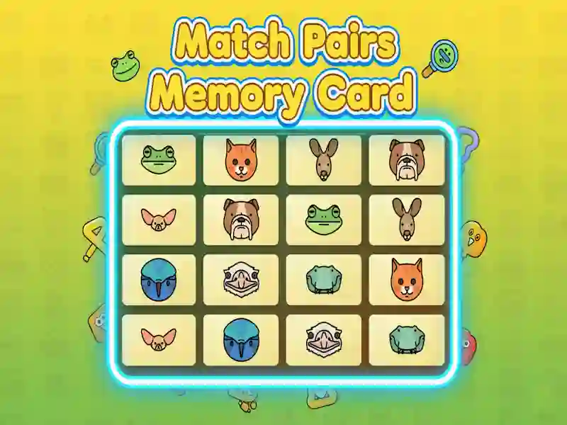 Match Pairs Memory Card 🕹️ Play online on SGameS