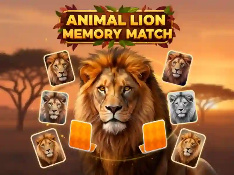 Animal Lion Memory Match 🕹️ Play online on SGameS