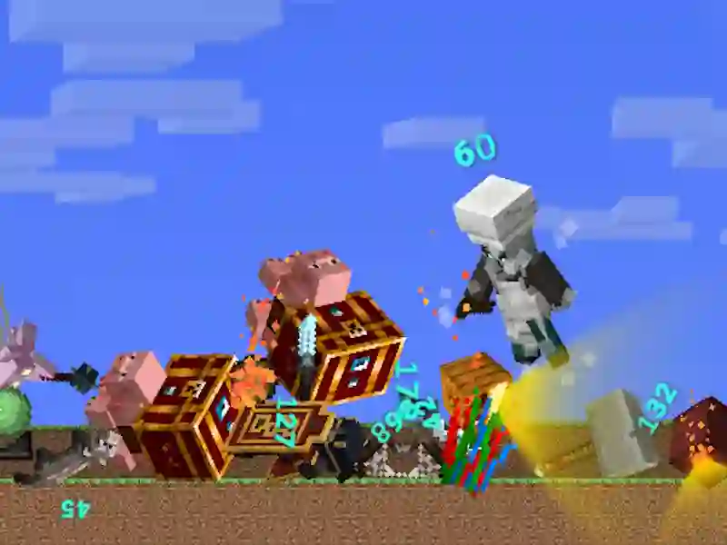 The Mobs Farm in Mineblock! 🕹️ Play online on SGameS