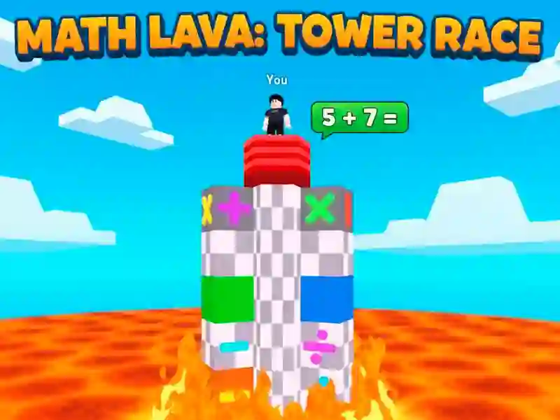 Math Lava: Tower Race 🕹️ Play online on SGameS