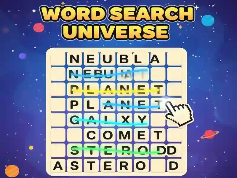 Word Search: Universe 🕹️ Play game online on Sgames